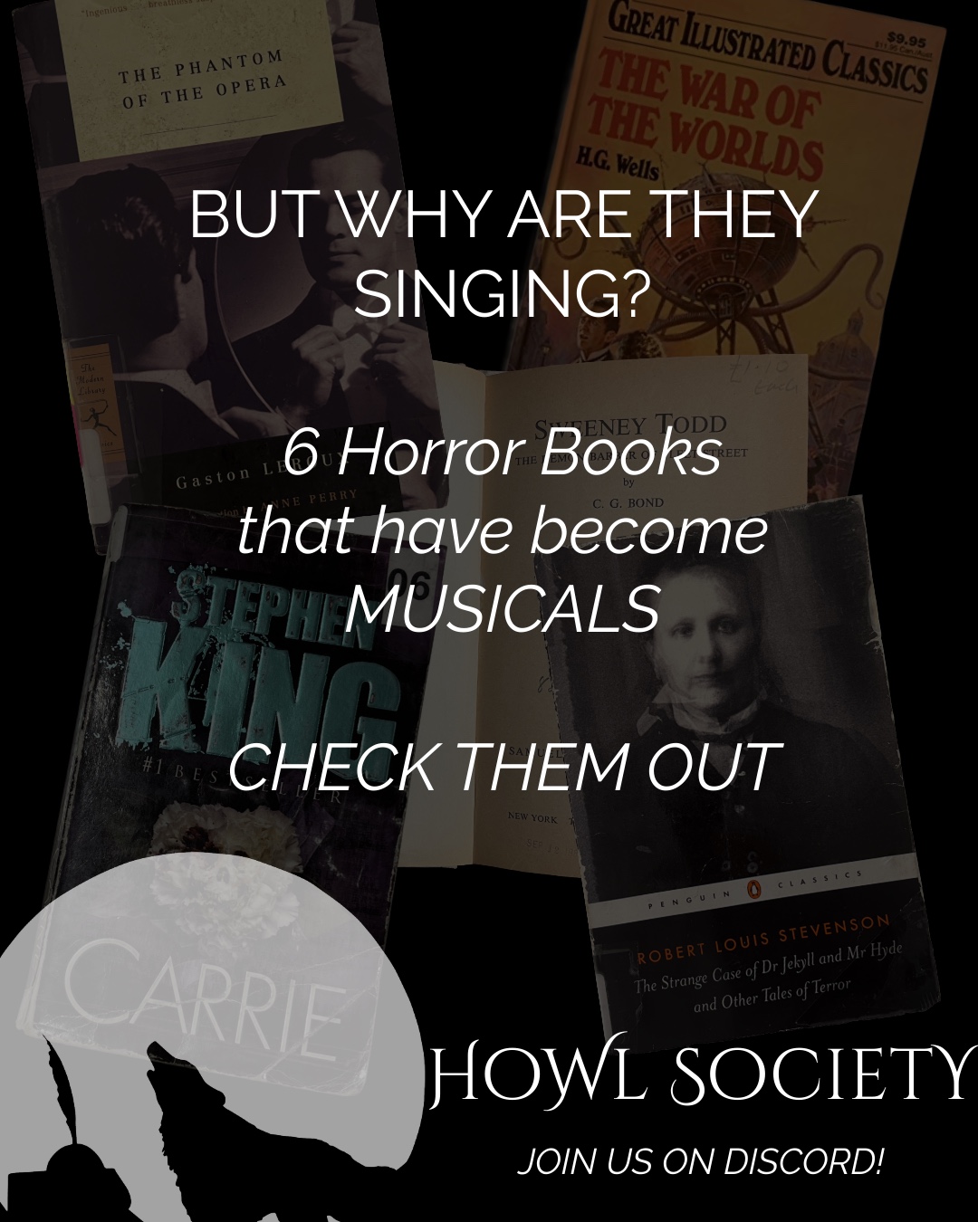 6 Horror Books That were adapted to Musicals – HOWL Society